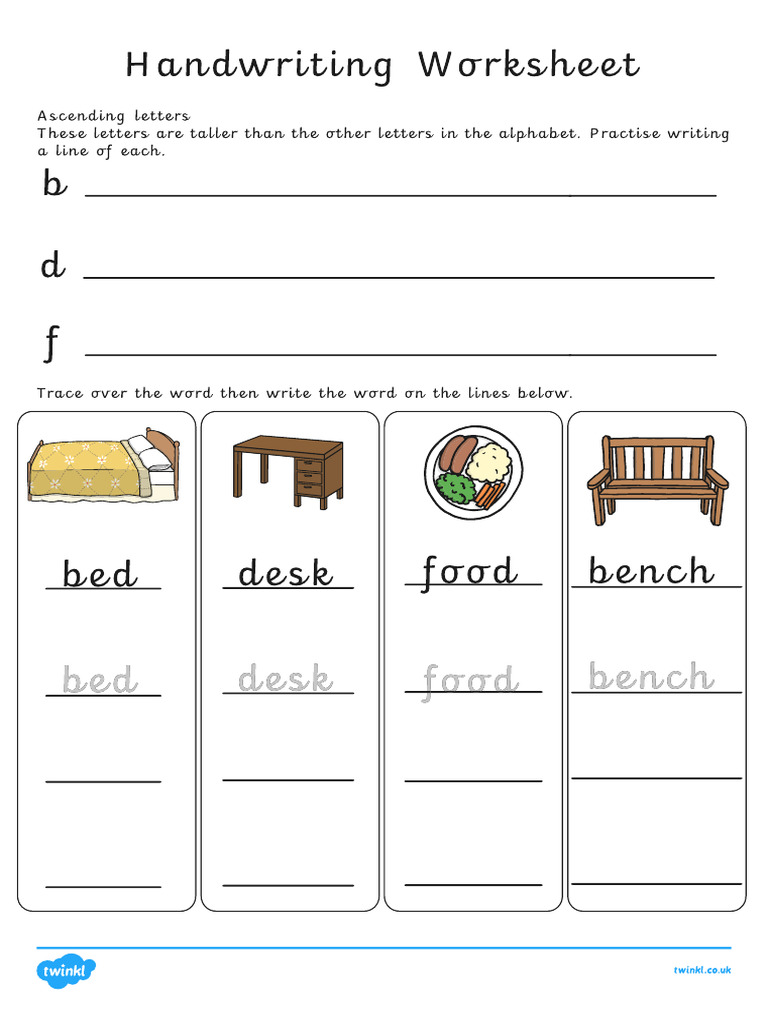 Reception Writing Booklet | PDF