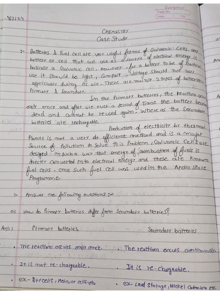 Chemistry Case Study | PDF