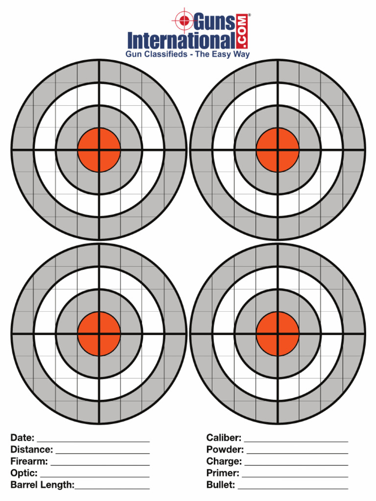 Firearm Load Data Template | PDF