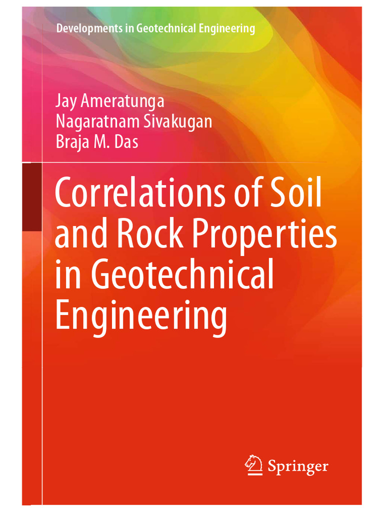 Correlations of Soil and Rock Properties in Geotechnical Engineering | PDF | Soil Mechanics ...