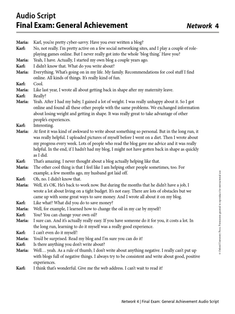 NW4 Final General AudioScript | PDF