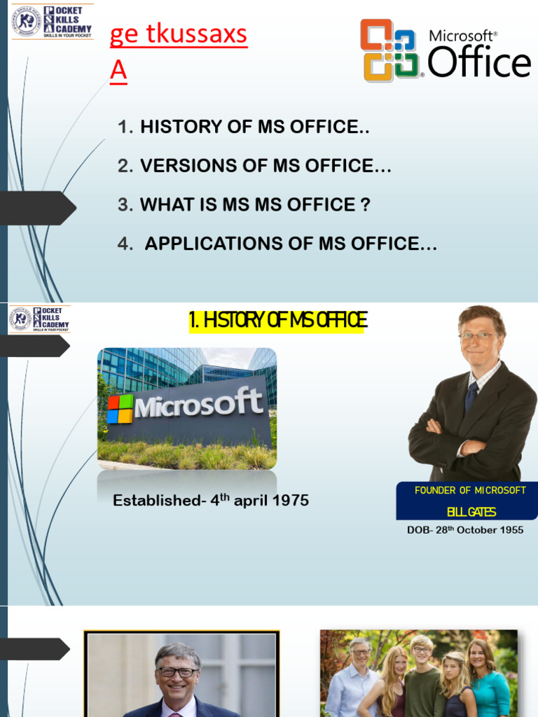 MS Office Intro | PDF