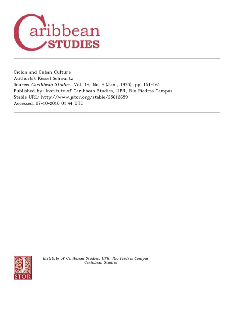 Ciclon: Impact on Cuban Culture | PDF | Poetry | Cuba