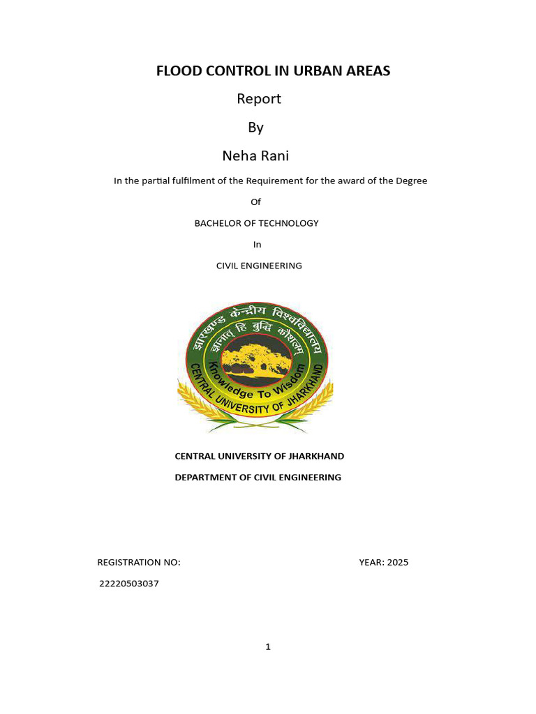 Urban Flood Control Strategies Report | PDF | Flood | Levee