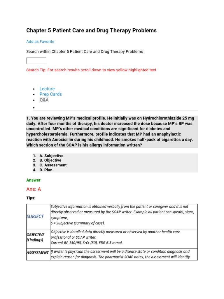 Patient Care and Drug Therapy Insights | PDF | Diseases And Disorders ...