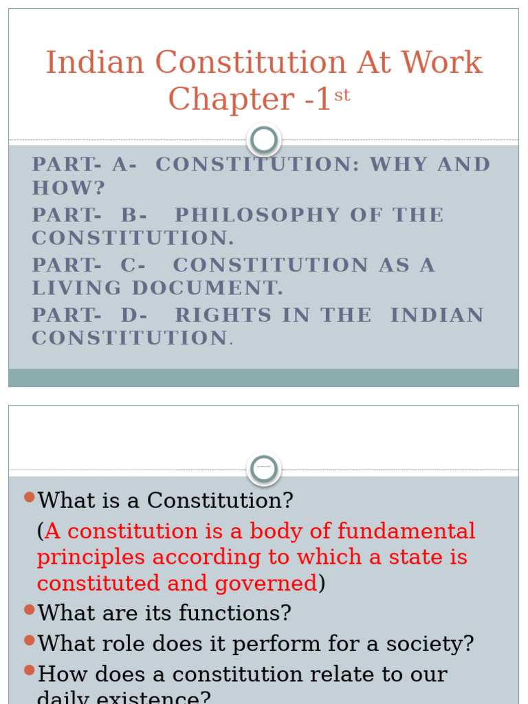 Understanding the Indian Constitution | PDF | Constitution | Freedom Of ...