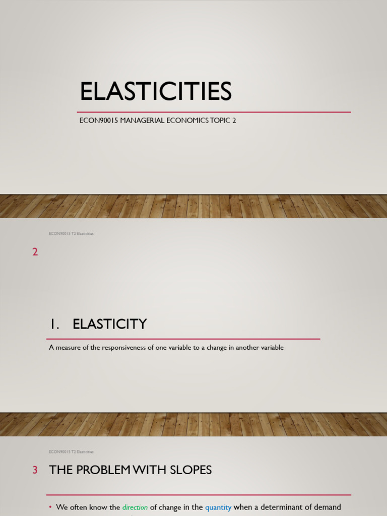 ECON90015 T2 Elasticities | PDF | Elasticity (Economics) | Demand