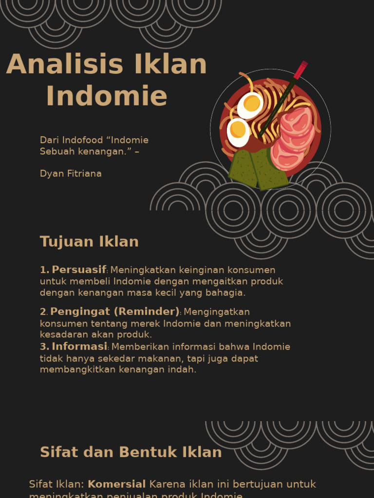 Analisis Iklan Indofood Indomie Dyan Fitriana | PDF