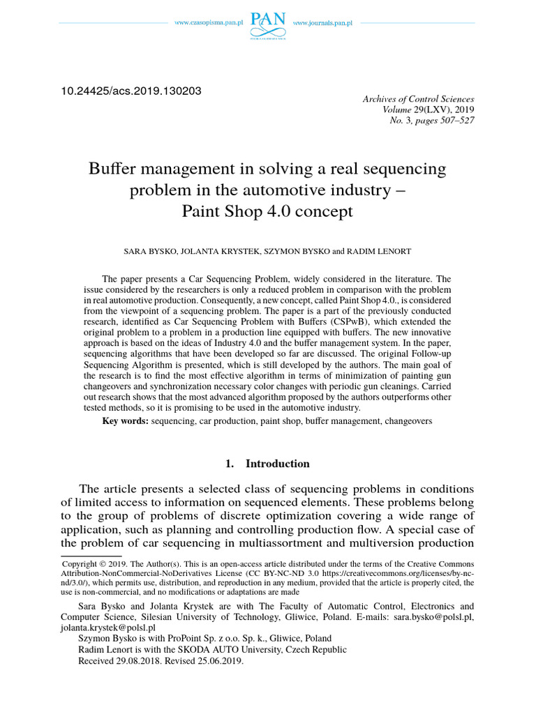 Buffer Management in Solving A Real | PDF | Parameter (Computer Programming) | Algorithms