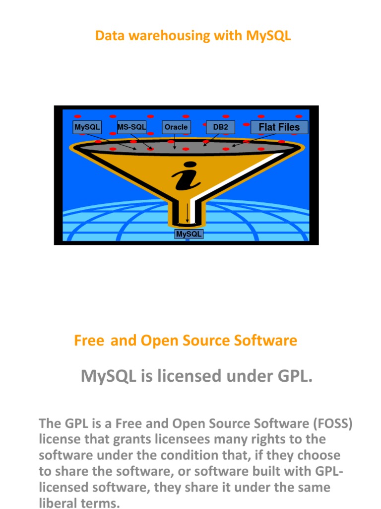 An Overview of Using MySQL for Data Warehousing Applications, Including ...