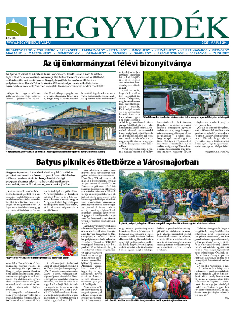 Hegyvidek 2025 10 05 20 Closed | PDF