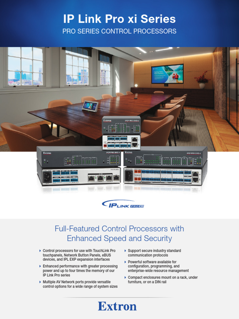 Extron IPCP Pro XI Series Overview | PDF | Computer Network | Booting