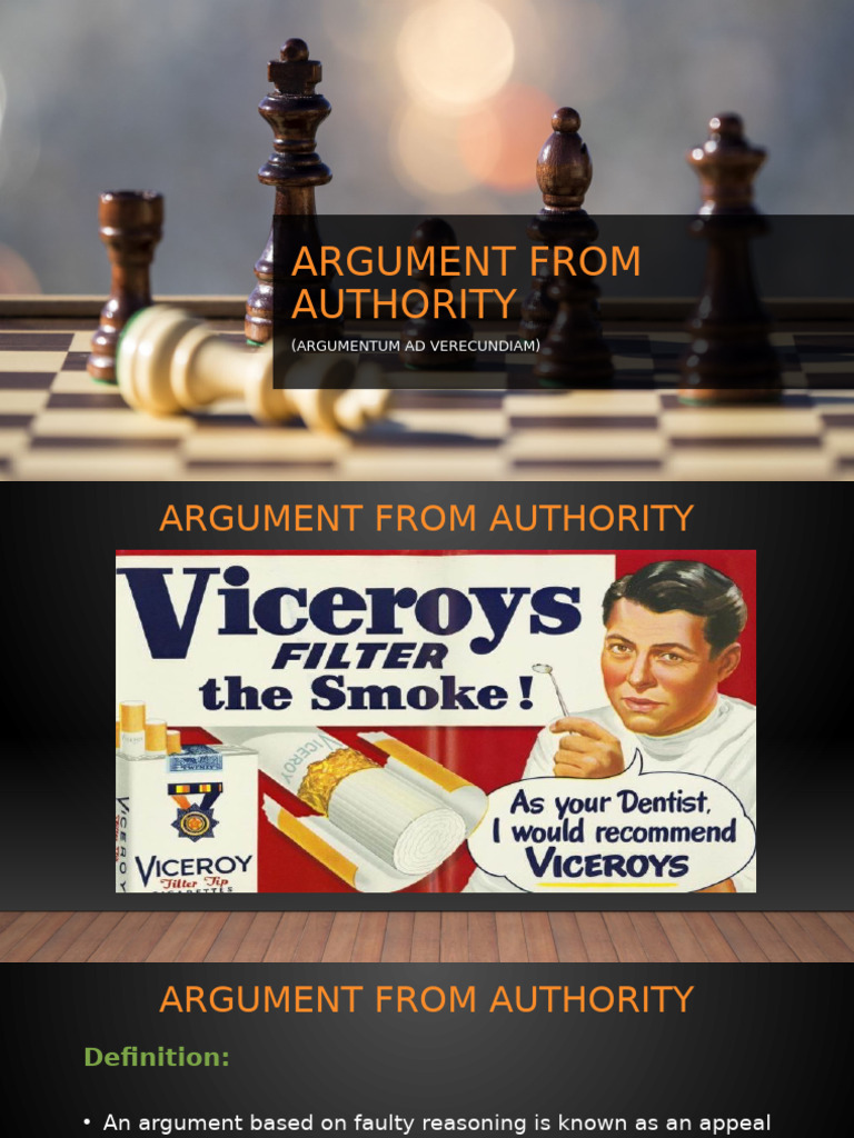 Argument From Authority | PDF