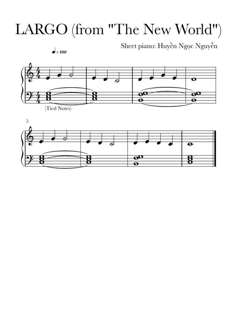 LARGO (From "The New World") | PDF