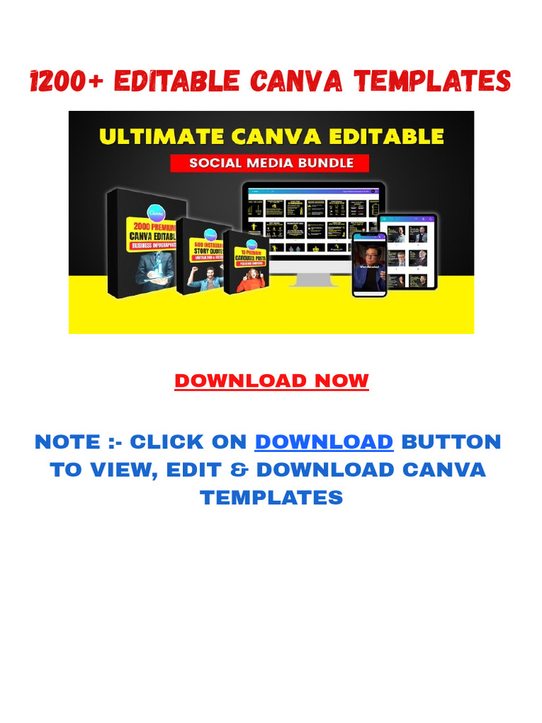 Free Editable Canva Templates | PDF