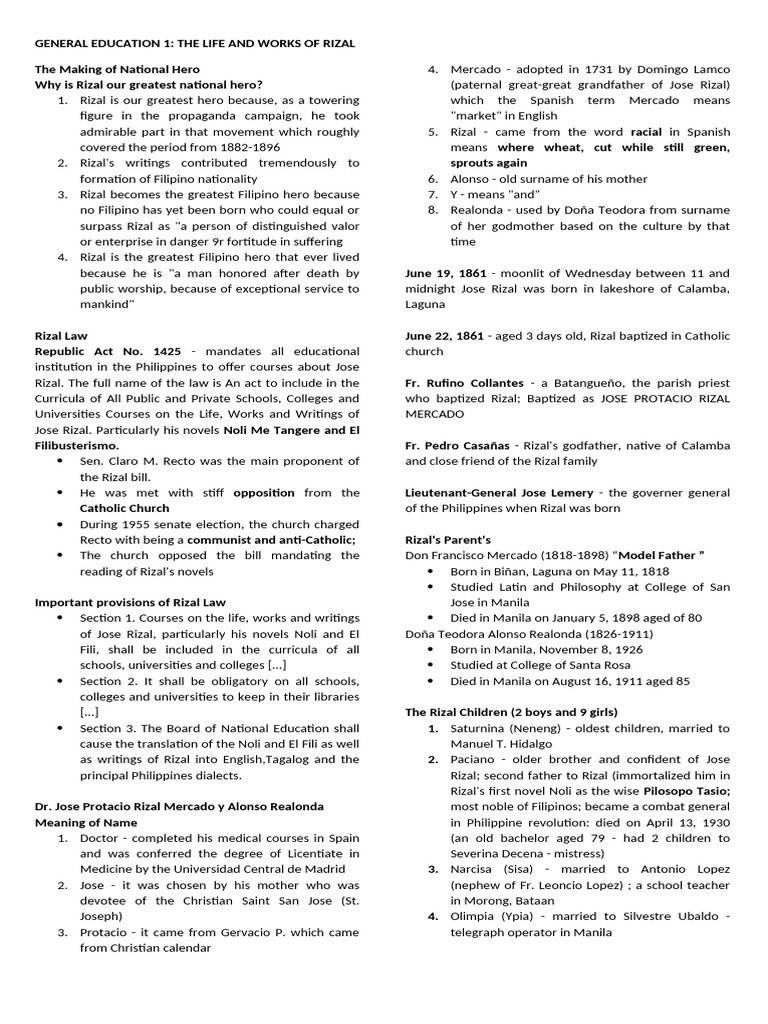 General Ed 1 Lwr | PDF | Manila