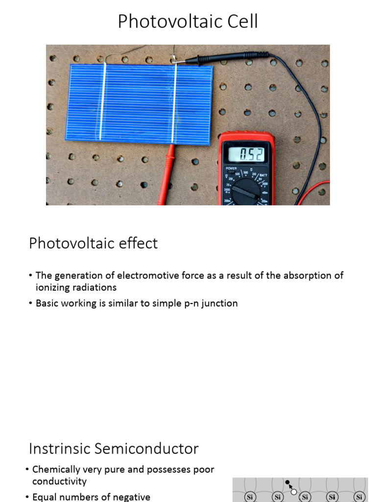 Photovoltaic Cell | PDF