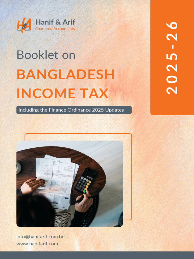 Booklet On Bangladesh Income Tax 2025-26 PDF | PDF | Expense | Taxes