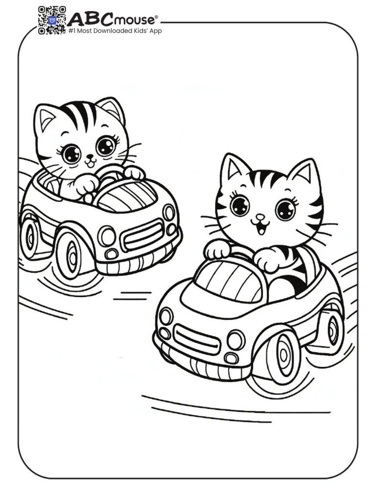 ABCmouse Cat Coloring Pages 13 | PDF
