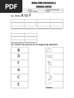 Circle The First Letter Worksheets | PDF