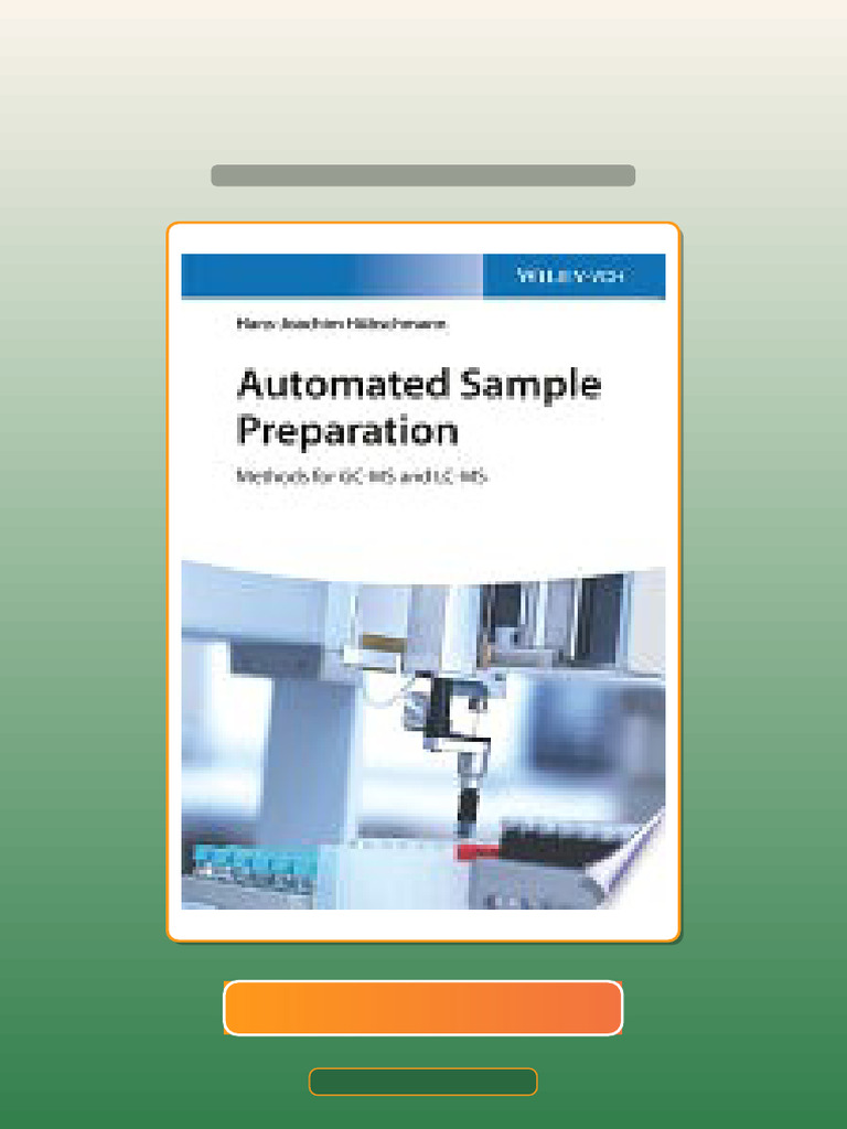Automated Sample Preparation First Edition HansJoachim Hbschmann ...