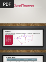 Compass Rule: Adjustment of Bearing and Distance of A Closed Traverse ...