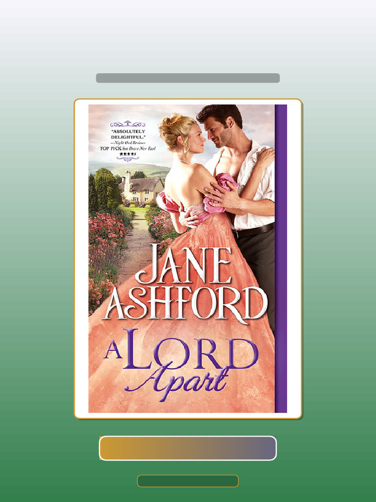 A Lord Apart Jane Ashford Official Test Bank | PDF | Science
