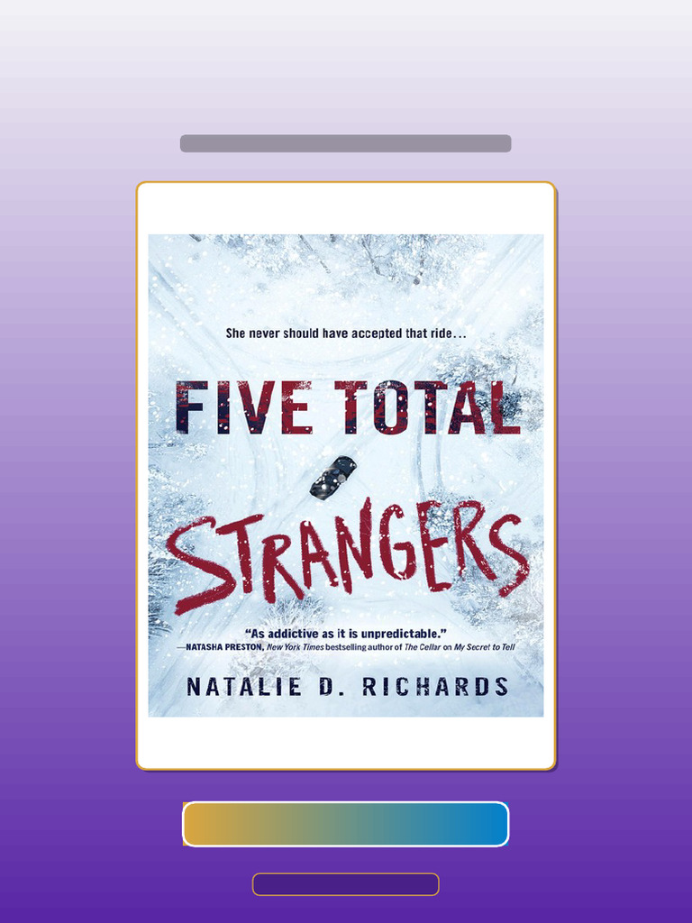 Five Total Strangers Natalie D Richards Official Test Bank | PDF ...