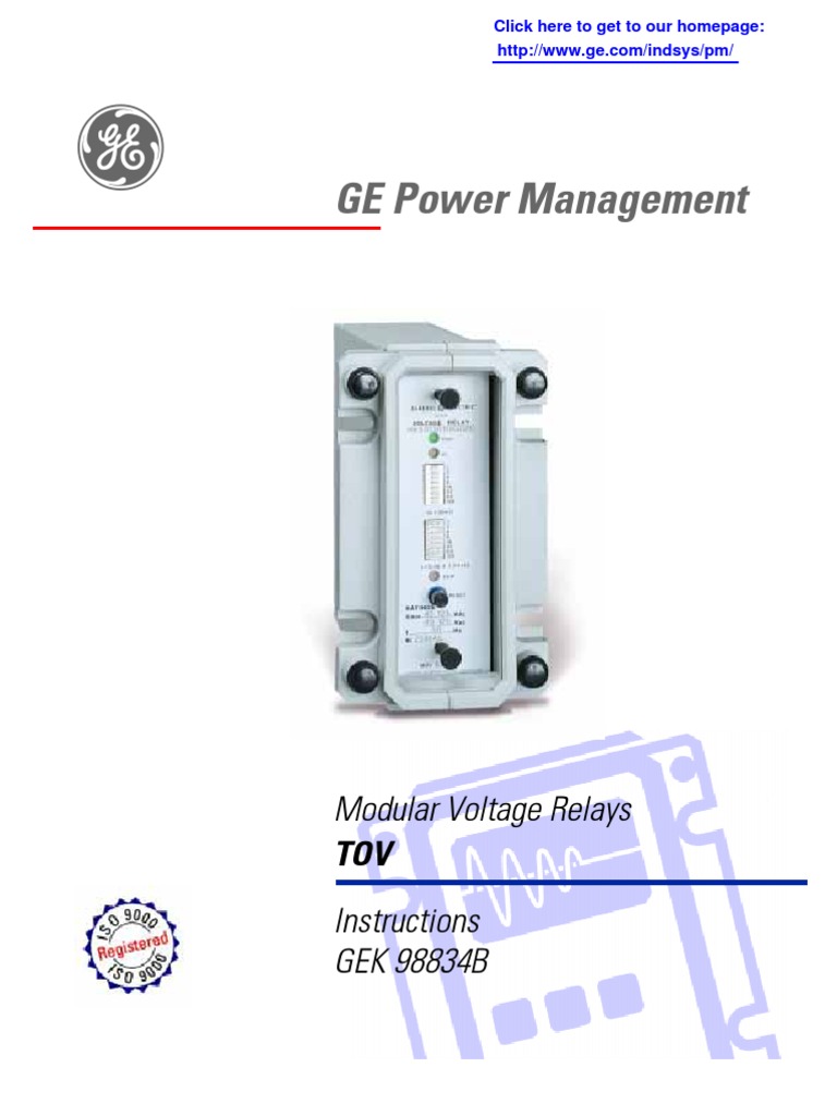 GE Power Management: Modular Voltage Relays | PDF