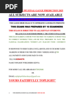 Cre Pp1 Kcse 2025 Top Prediction Cycles | PDF | Book Of Genesis | Bible