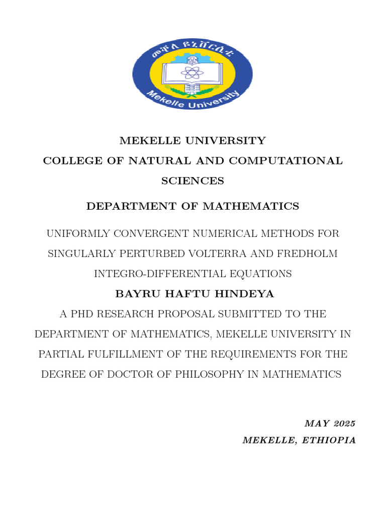 Proposal S2 | PDF | Numerical Analysis | Equations