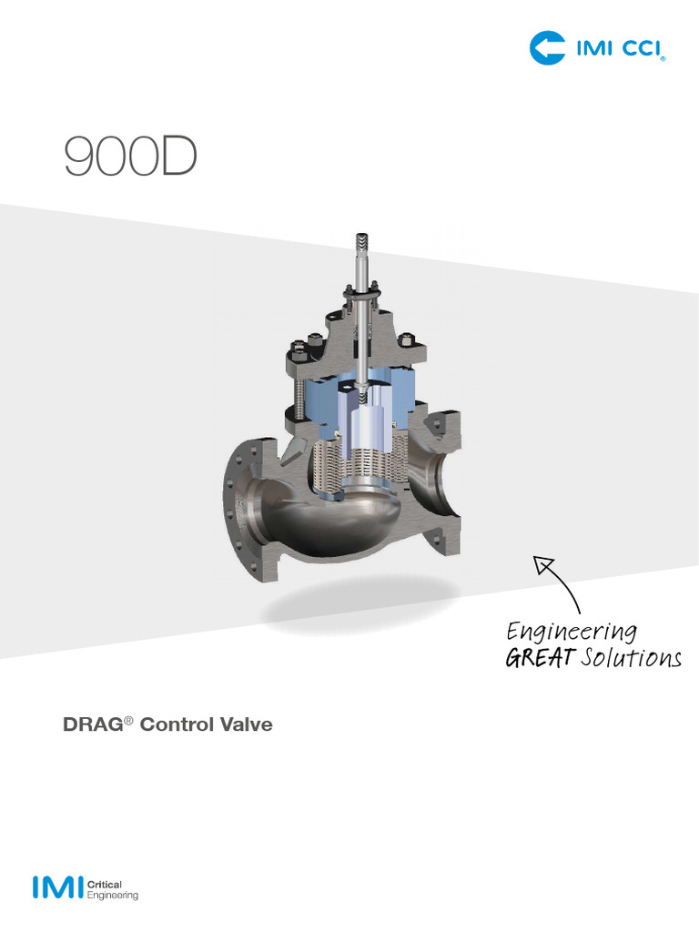 900D Control Valve: DRAG® Technology | PDF | Valve | Pump
