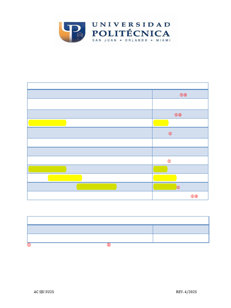 Calendario Academico SJU SUMMER 2025 Updated | PDF