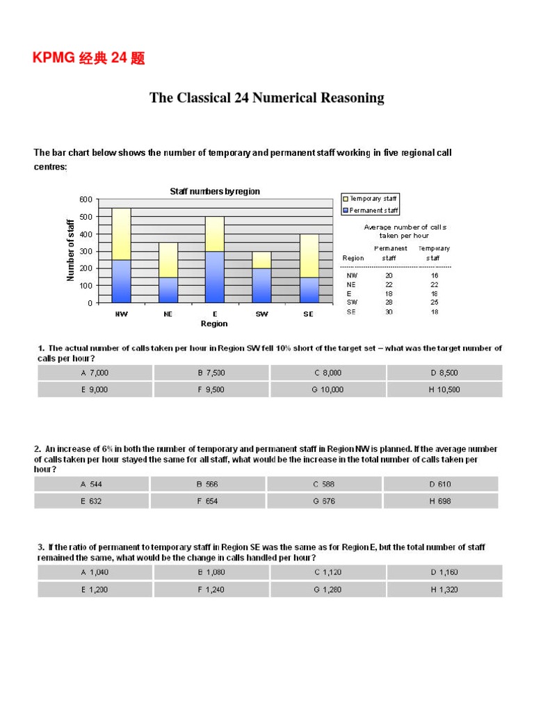 KPMG Numerical Test | PDF