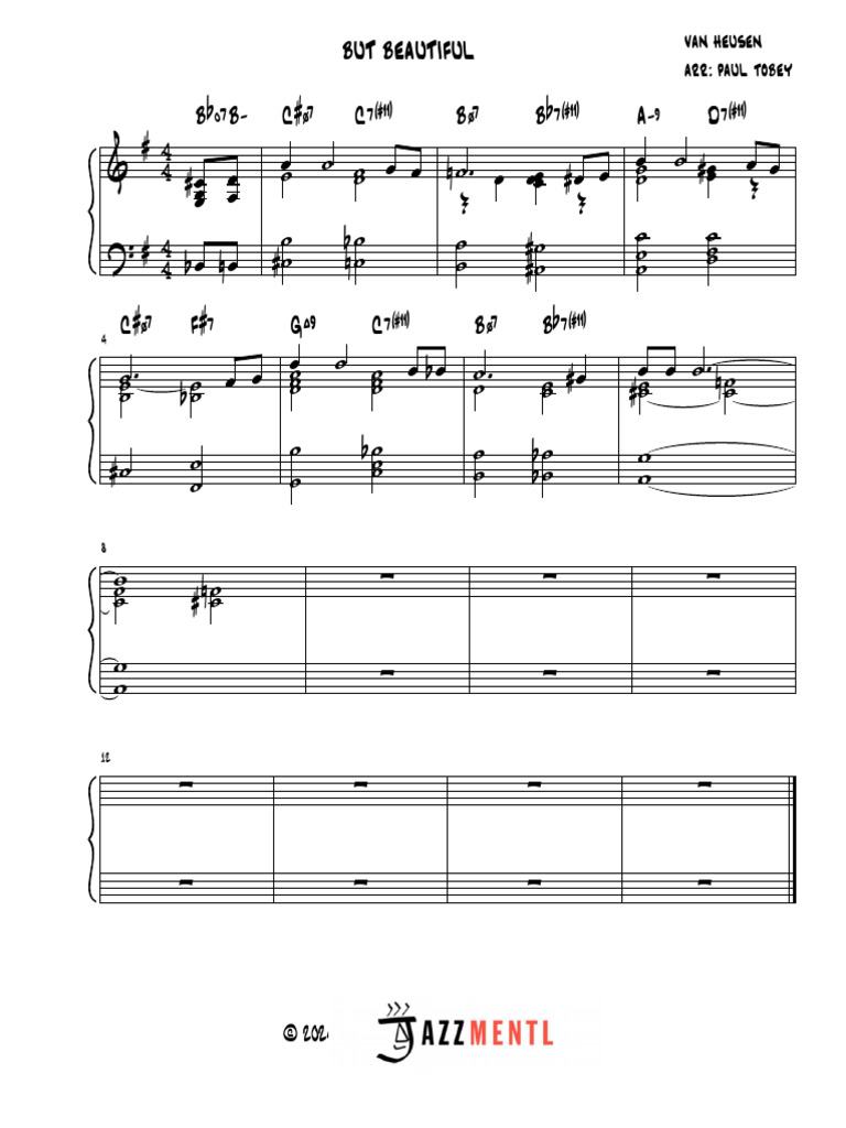 But Beautiful Reharm and Lead Sheet | PDF