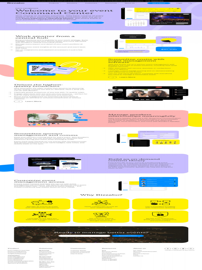 Bizzabo - Product - Event Management | PDF