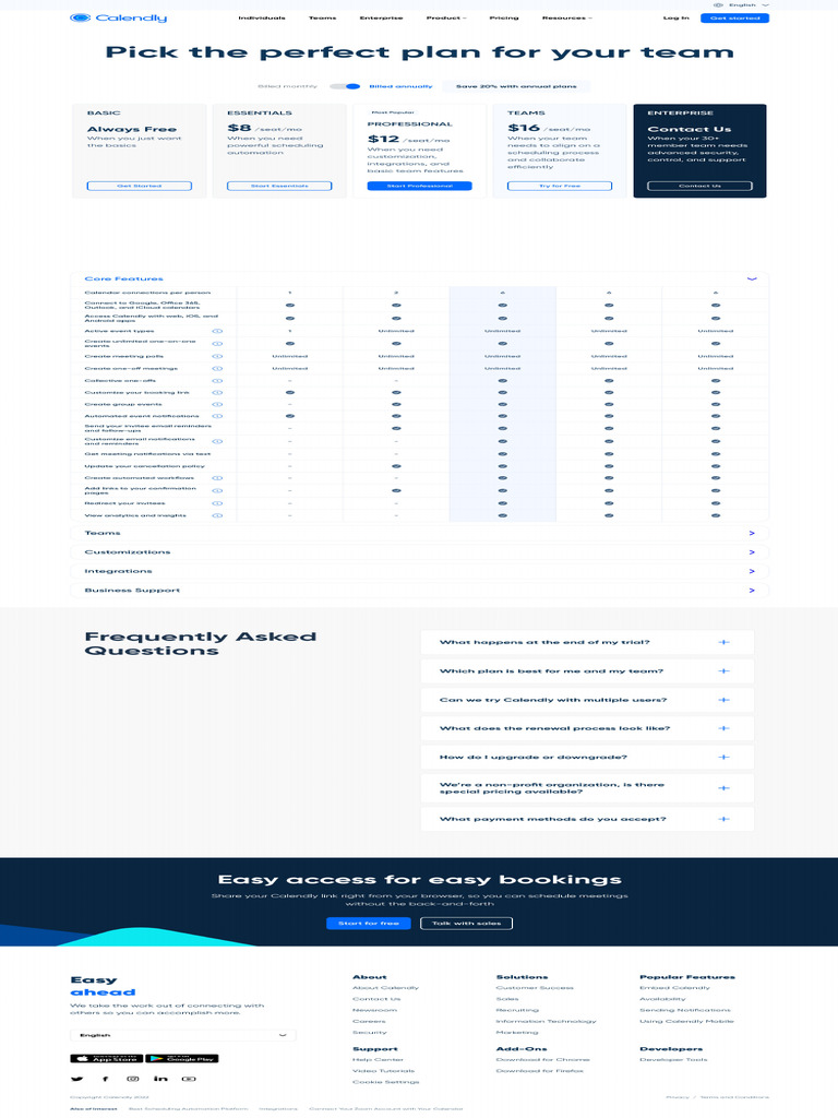 Calendly - Pricing | PDF