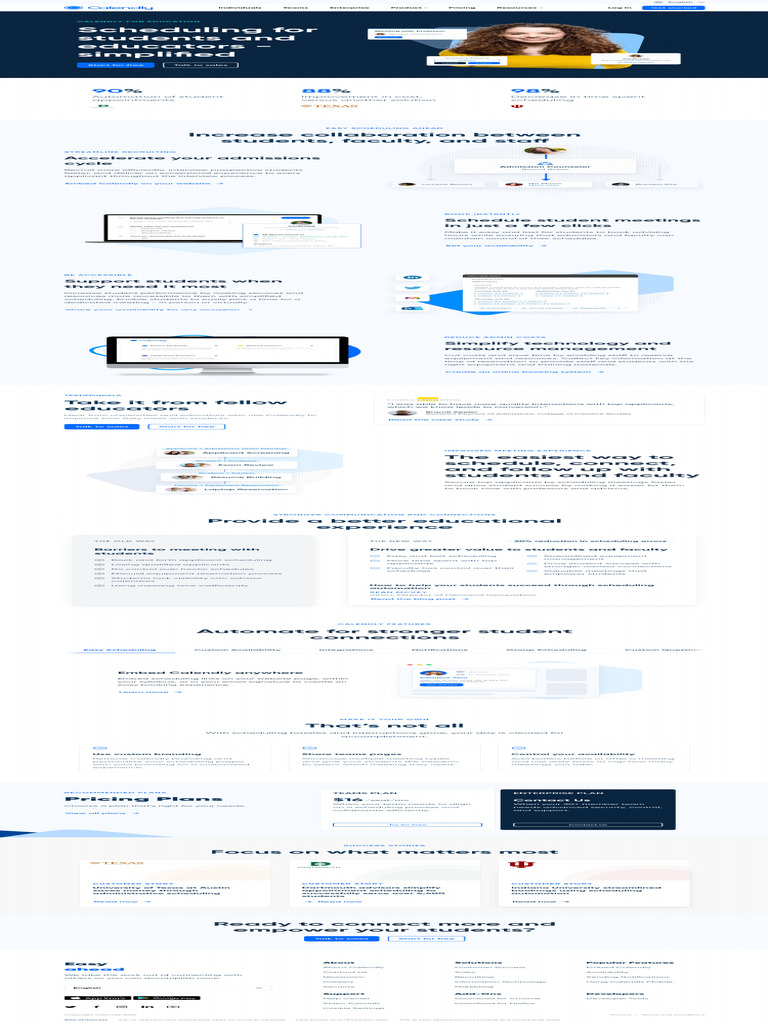 Calendly - Solutions - Education | PDF