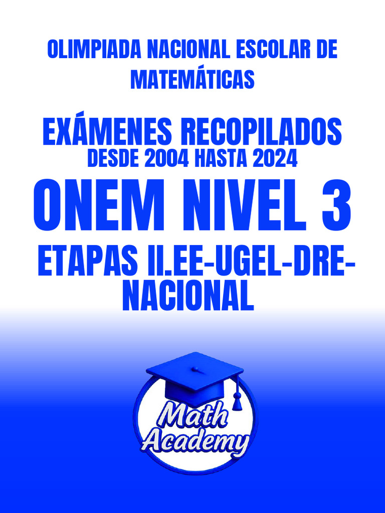 Nivel 3 2004 2024 Math Academy Peru | PDF | Triángulo | Pi