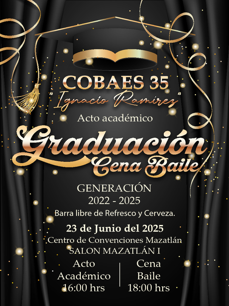Graduación COBAES 35: Cena y Baile | PDF