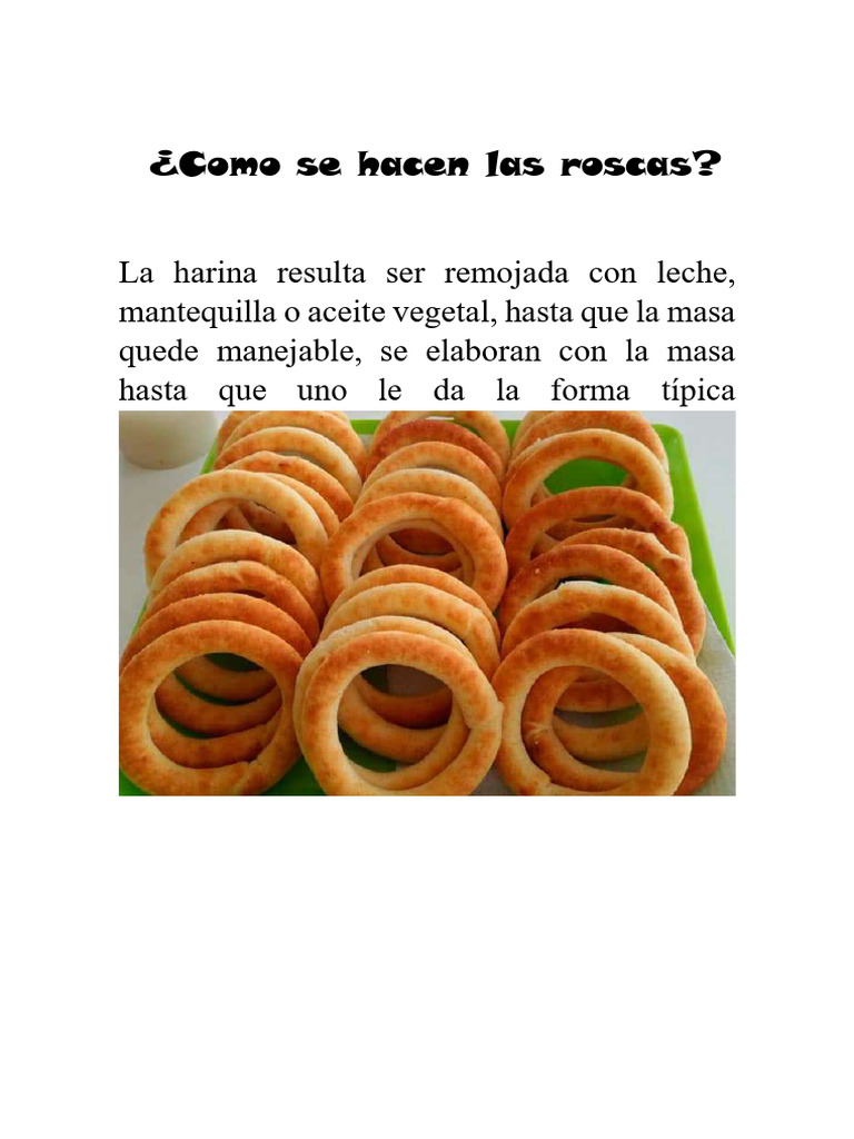 Roscas | PDF