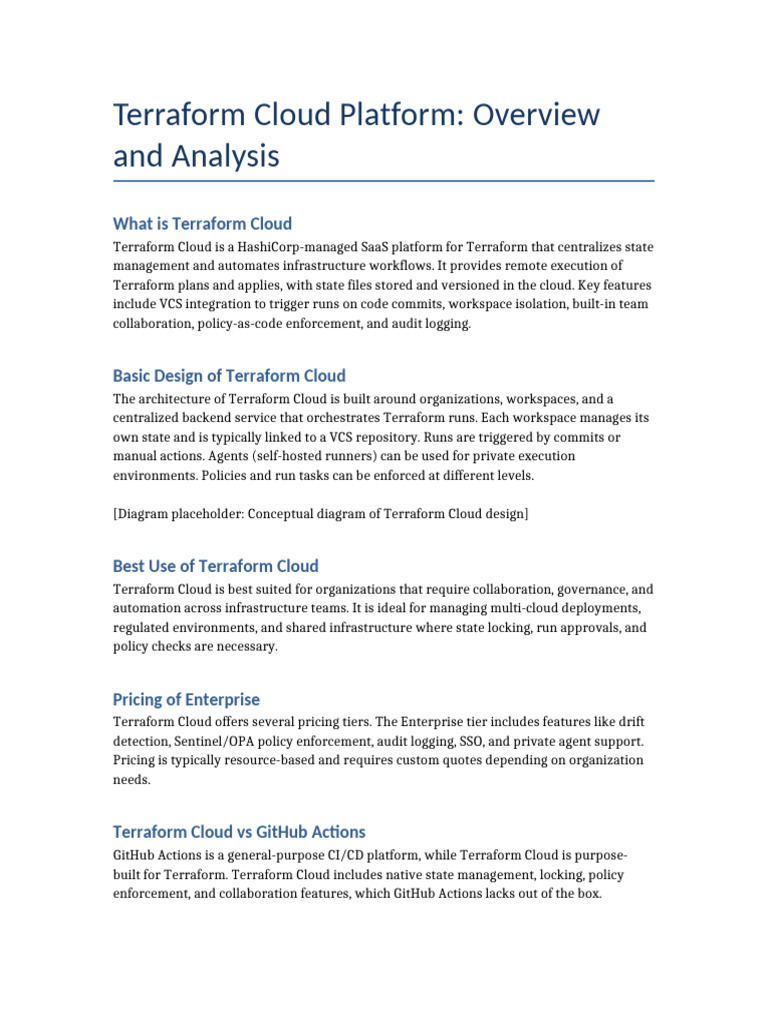 Overview of Terraform Cloud Features | PDF | Cloud Computing | Version Control