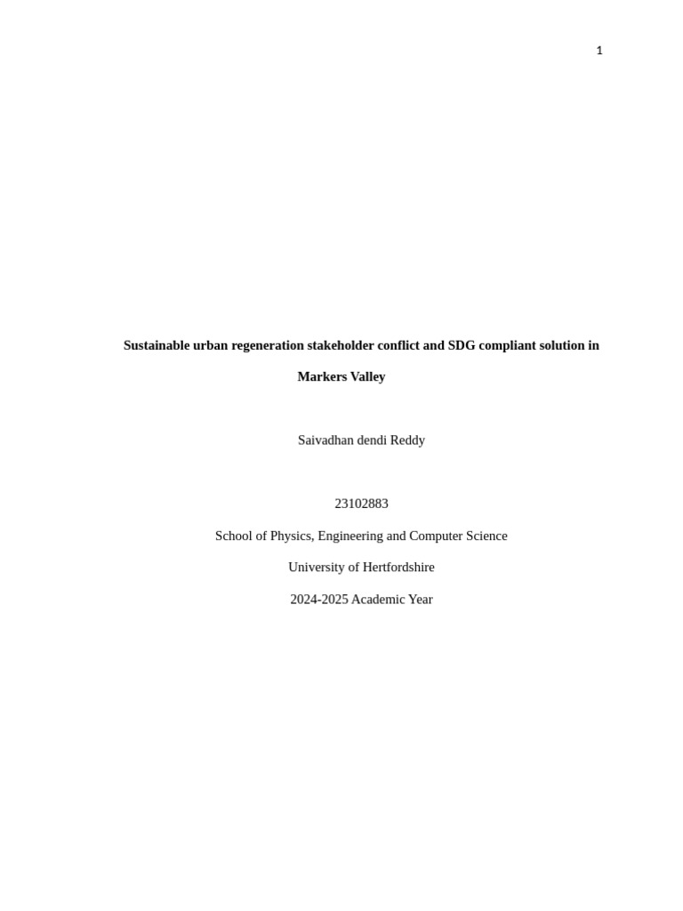 Sustainable Regeneration in Makers Valley | PDF | Sustainability ...