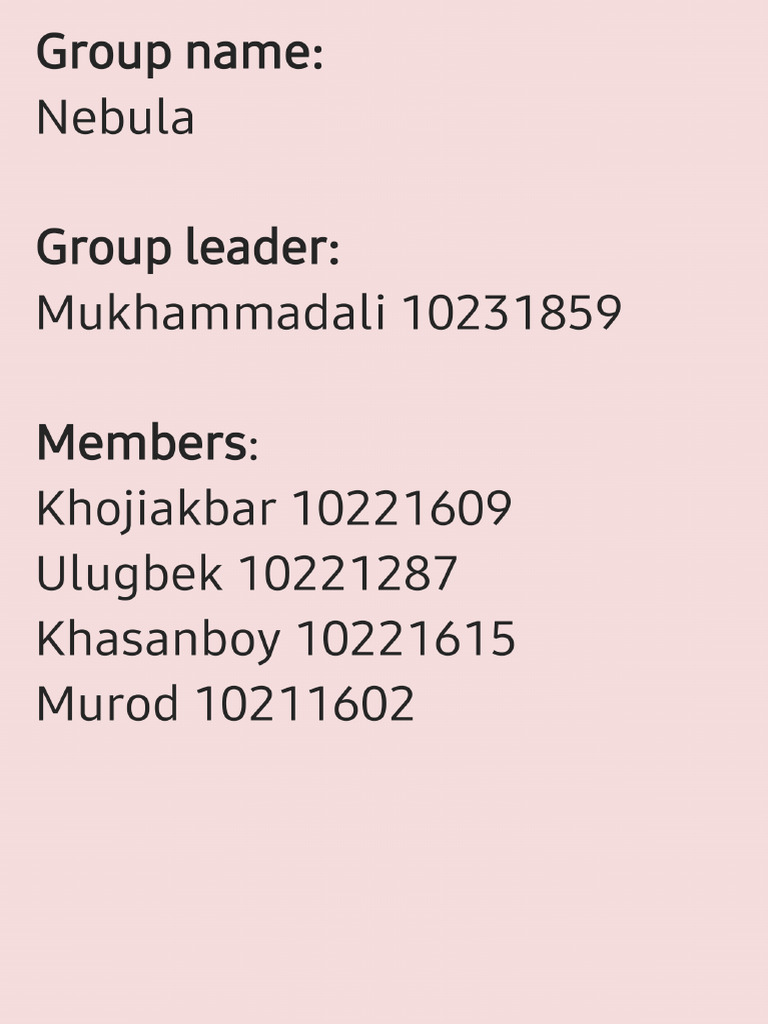 Group List | PDF