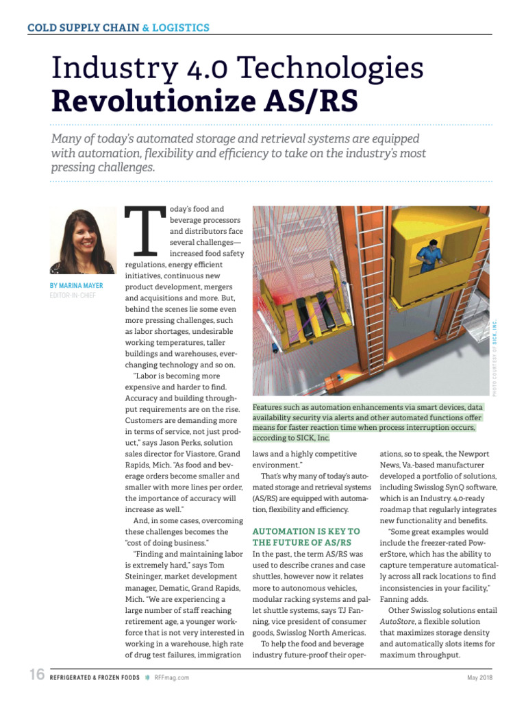 Industry 4.0 Technologies Revo | PDF | Logistics | Warehouse