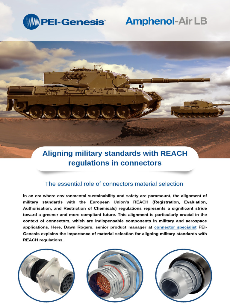 Aligning Military Standards With REACH Regulations in Connectors | PDF | Cadmium | Corrosion