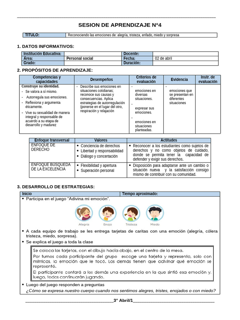 3° GRADO - SESIONES DEL 02 DE ABRIL - Doc-Religion | PDF | Moisés | Las ...