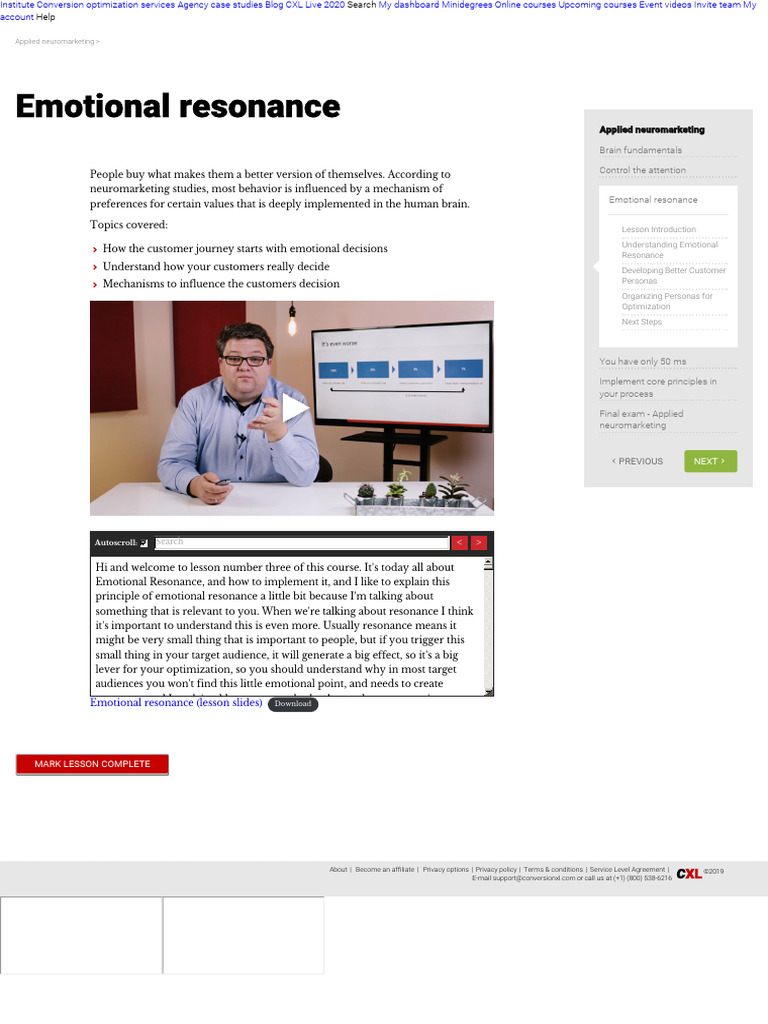 Understanding Emotional Resonance in Marketing | PDF | Psychology ...