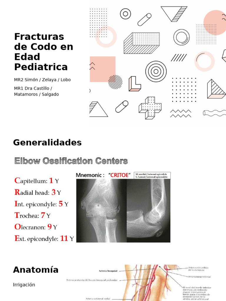 Fracturas de Codo | PDF | Codo | Fractura