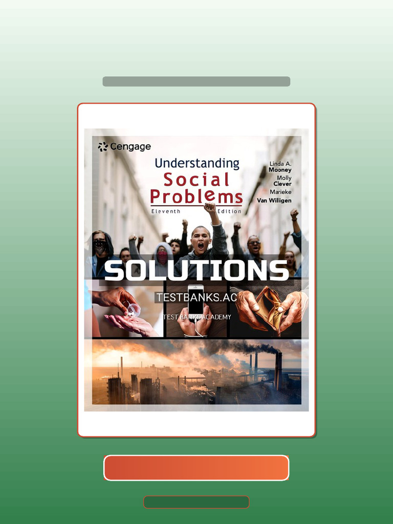 Solutions Manual For Understanding Social Problems 11th Edition by ...